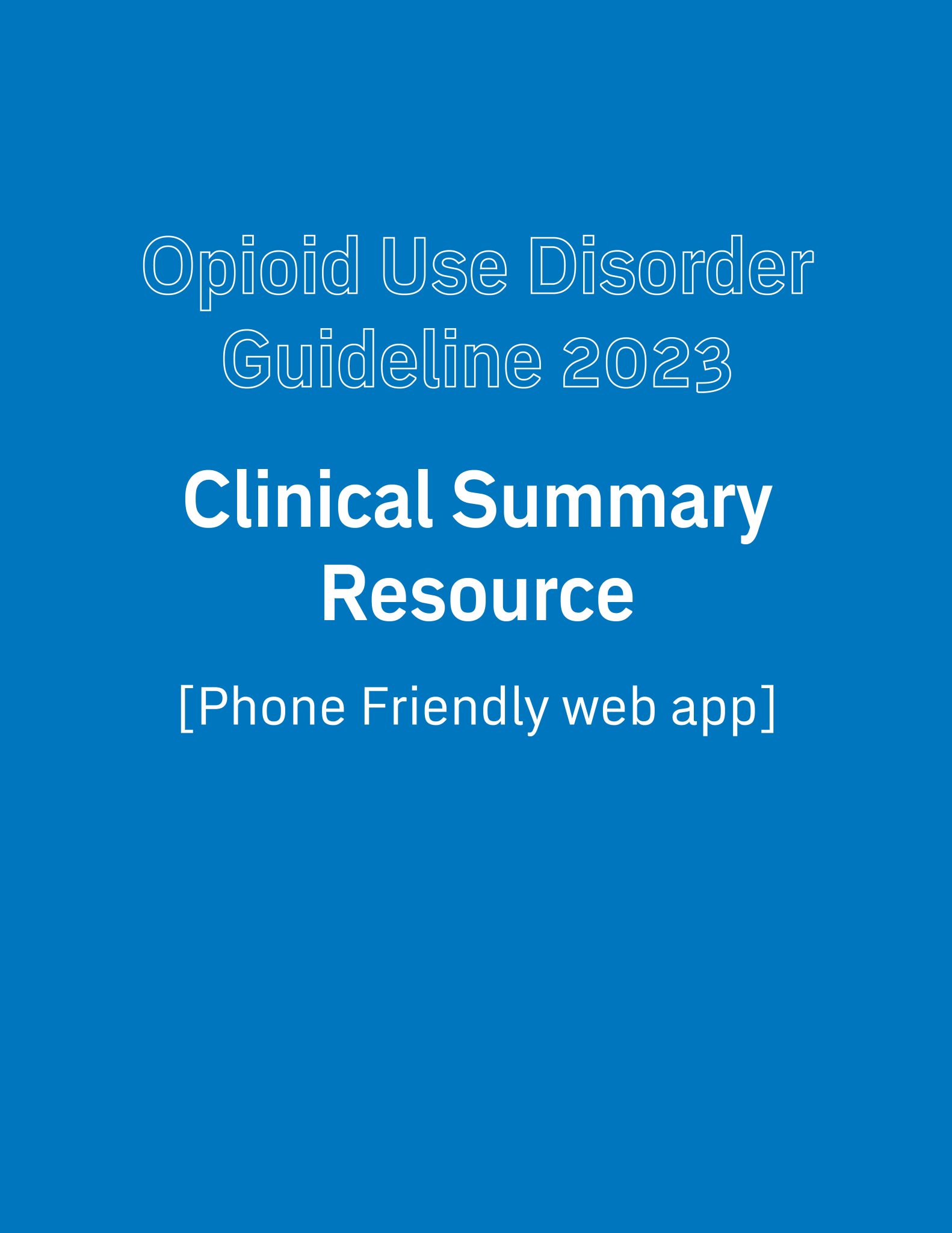 Opioid Use Disorder – BCCSU